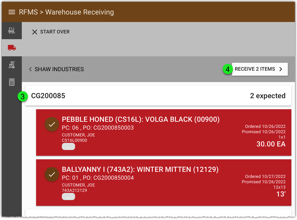 How to Receive Inventory – Apps