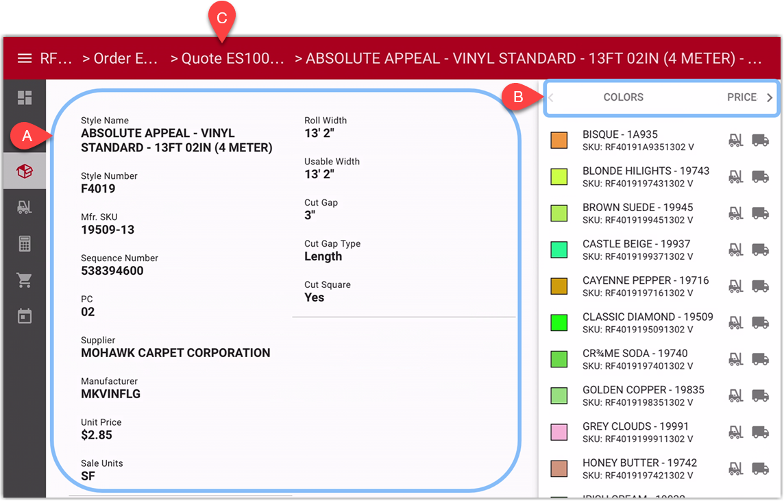 Open Product Details in a Quote or Order – Apps