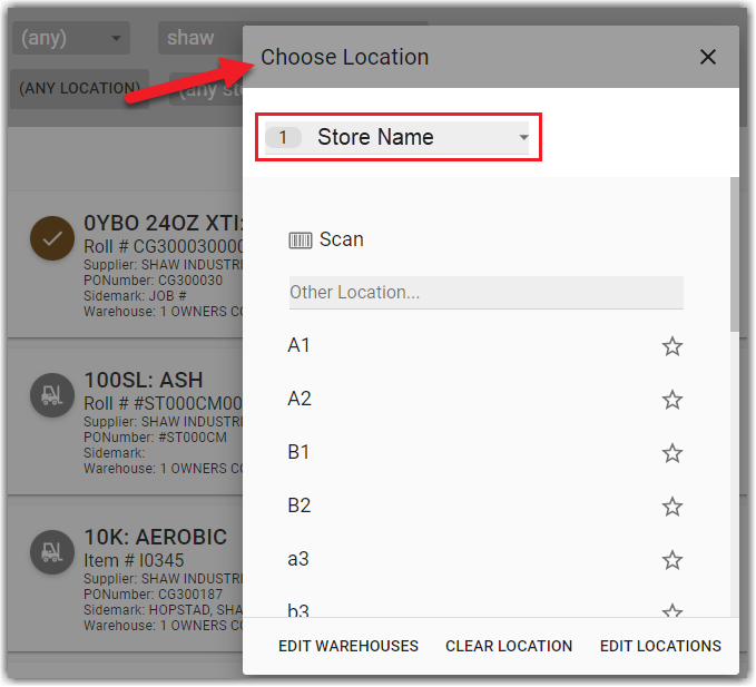 How to Search Inventory in Warehouse Mobile – Apps
