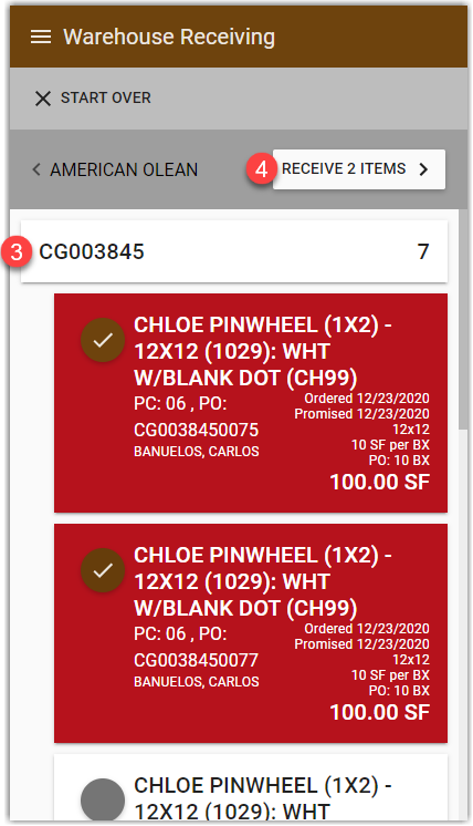 How to Receive Inventory – Apps