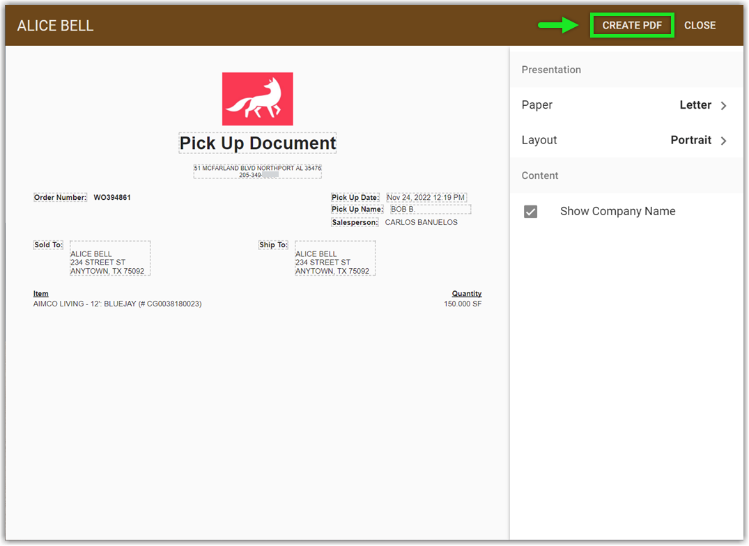How to Use Warehouse Pick Up – Apps